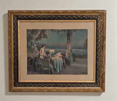 ENJOLRAS Delphin, after "Fin de soirée sur la terrasse" F... - 84921407 ...