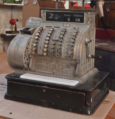 National Grande caisse enregistreuse en bronze nickelé à... - 85115916 ...