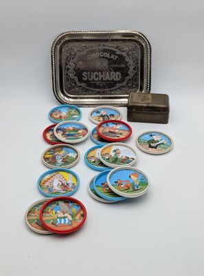 ADVERTISING. Lot including a metal "Menier chocolate" box... - 84844475 ...