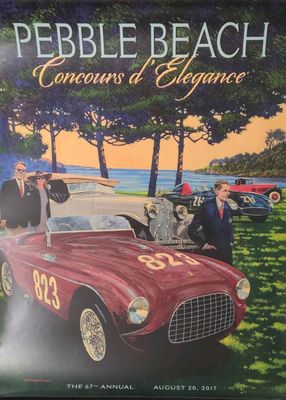 Barry Rowe (G.B. 1938 - 2022) Poster for the 2017 Pebble ... - 84955667 ...