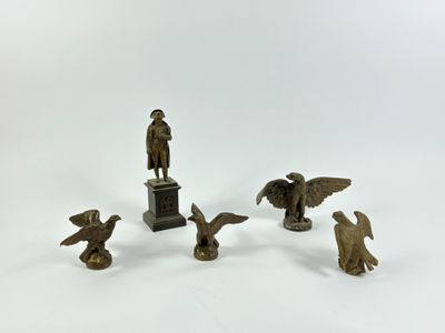 LOT « EMPIRE » comprenant une paire d’aigles en bronze do... - 85328858 ...