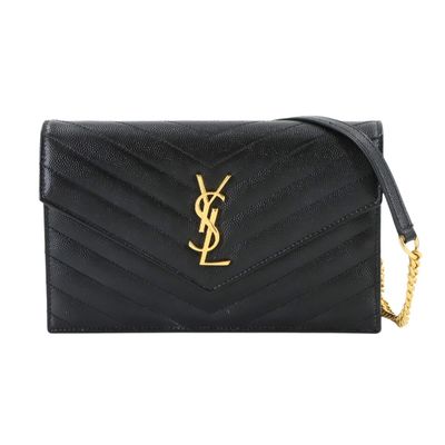Saint Laurent Model : Cassandre chain wallet Material: Le... - 85179199 ...